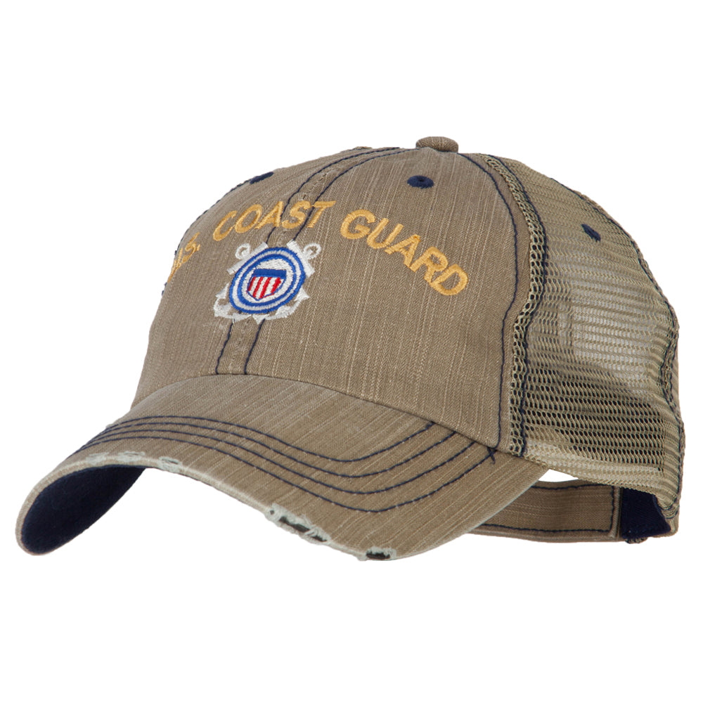 US Coast Guard Embroidered Low Profile Cotton Mesh Cap | Enforcement ...
