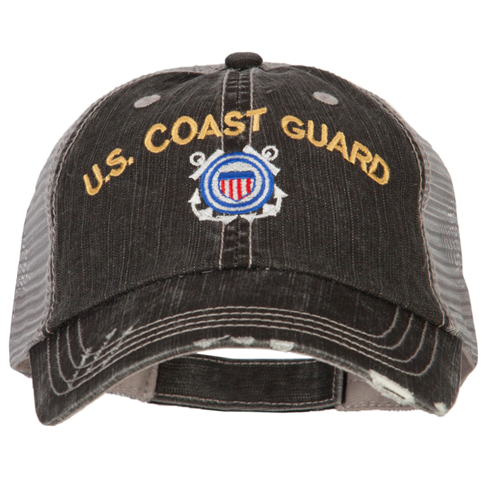 US Coast Guard Embroidered Low Profile Cotton Mesh Cap | Enforcement ...