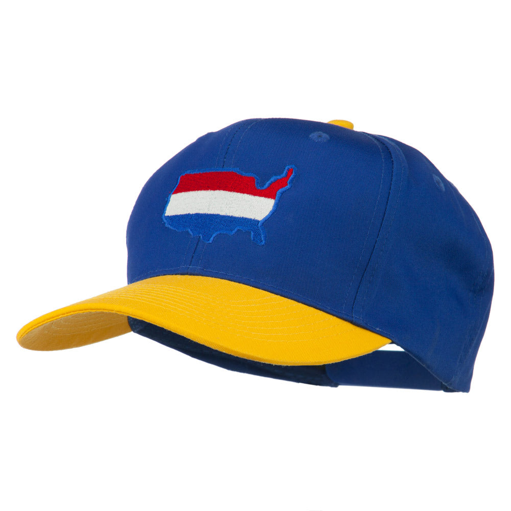 United States Map Embroidered Cap | Patriot Designed | e4Hats – e4Hats.com