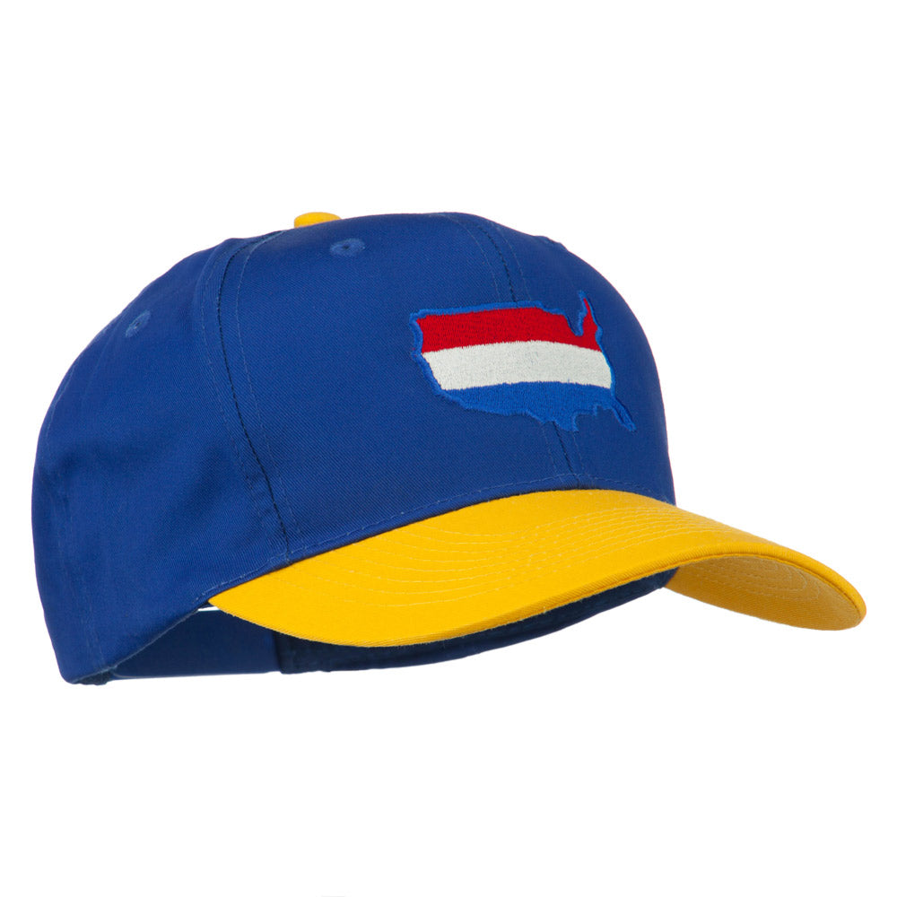 United States Map Embroidered Cap | Patriot Designed | e4Hats – e4Hats.com