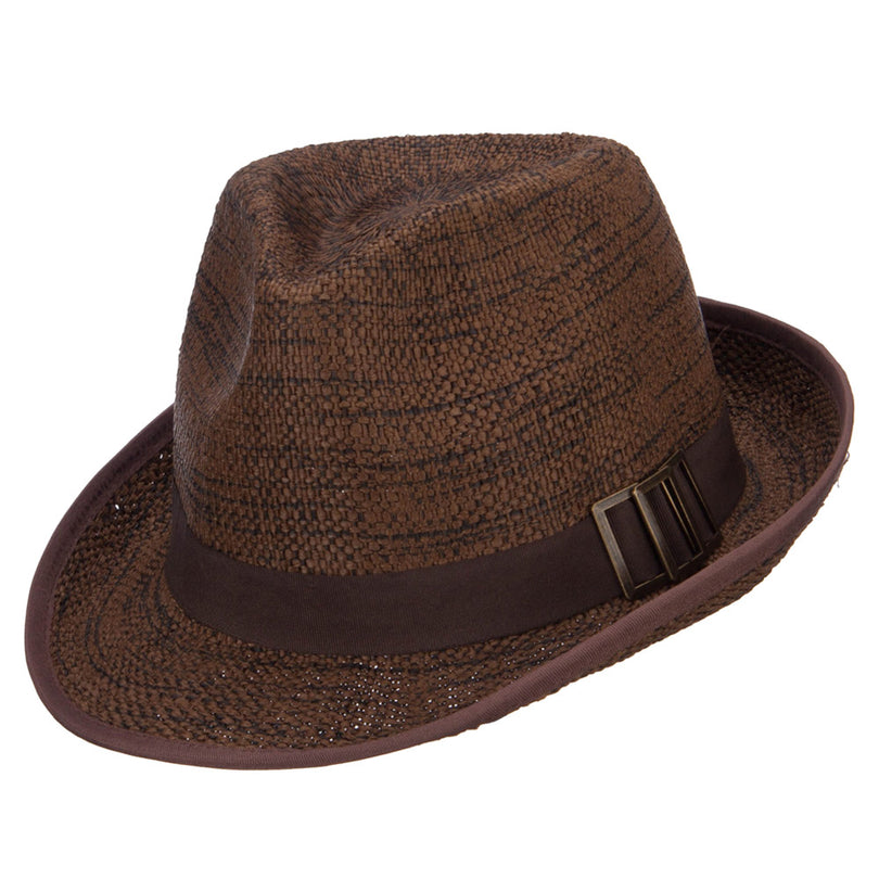 Classic Men's Woven Paper Straw Fedora | Straw Fedora Hat | e4Hats ...