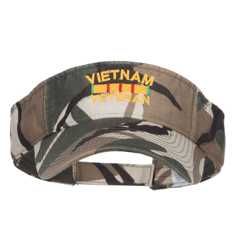 Vietnam Veteran Embroidered Military Visor | Veterans/Retired Designed ...