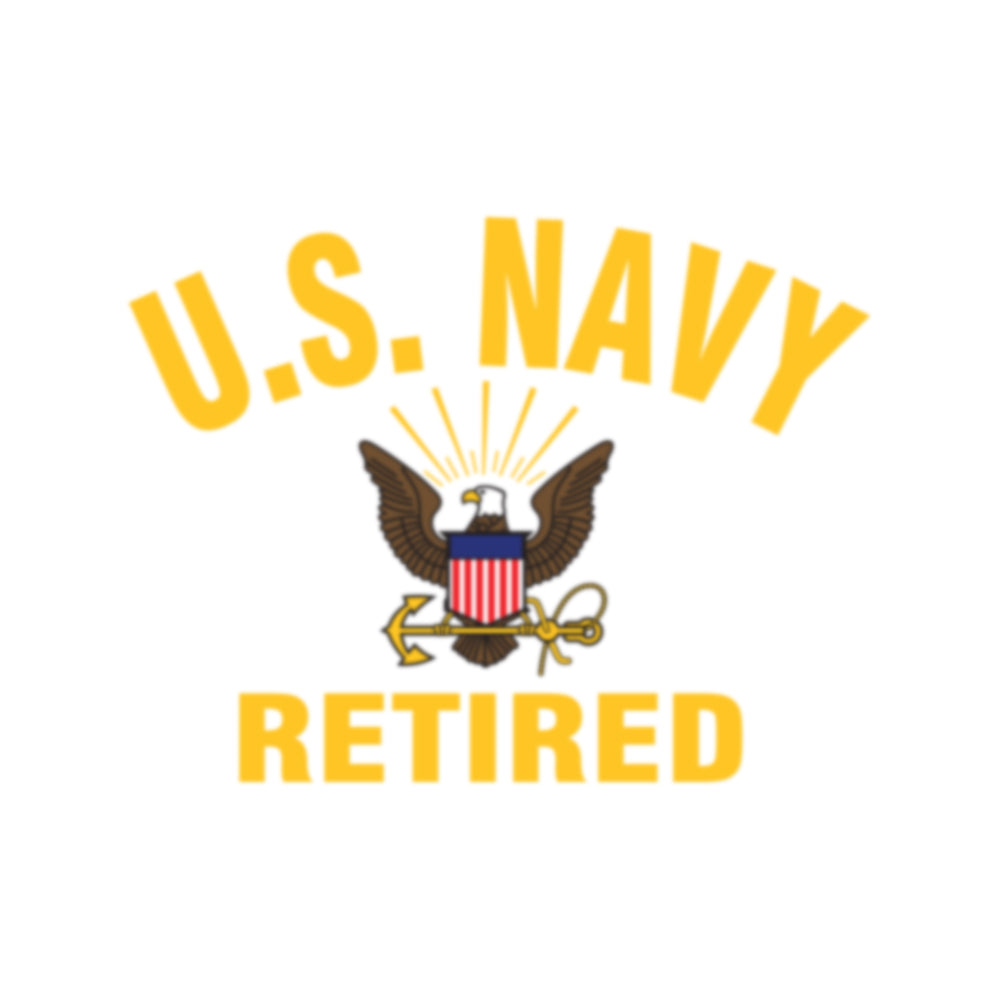 US Navy Retired Logo Heat Transfers Sticker | Veterans/Retired Sticker ...